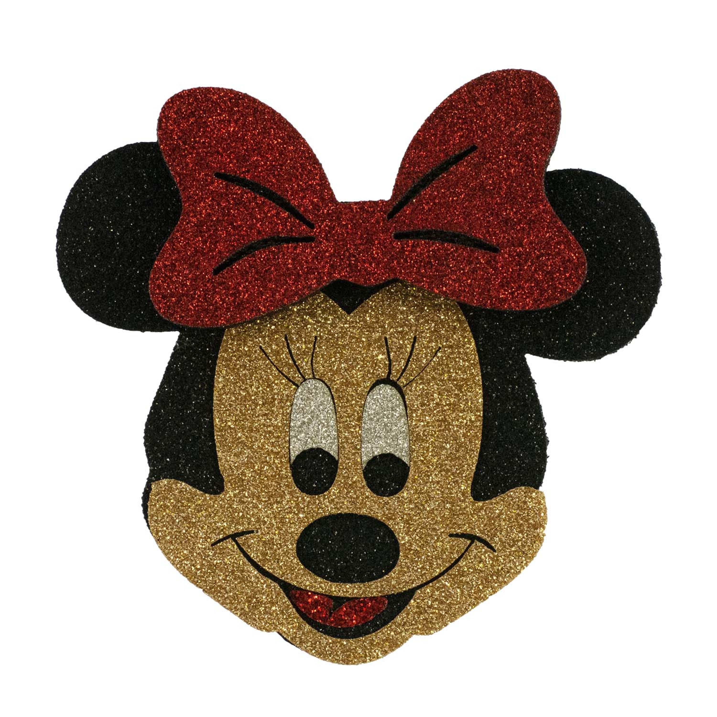 Keçeden 5 cm Simli Mini Mouse Süsü 4 Adet
